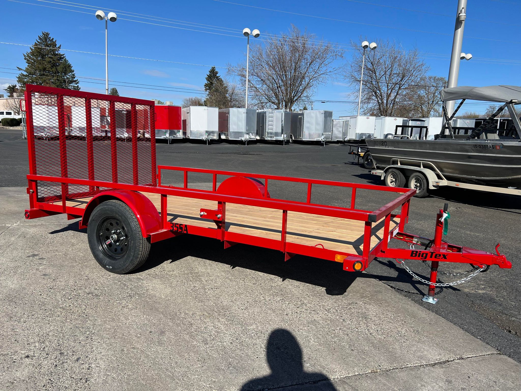 2024 Big Tex 77″ x 12′ Utility Trailer *Red* | Gateway Materials & Trailers