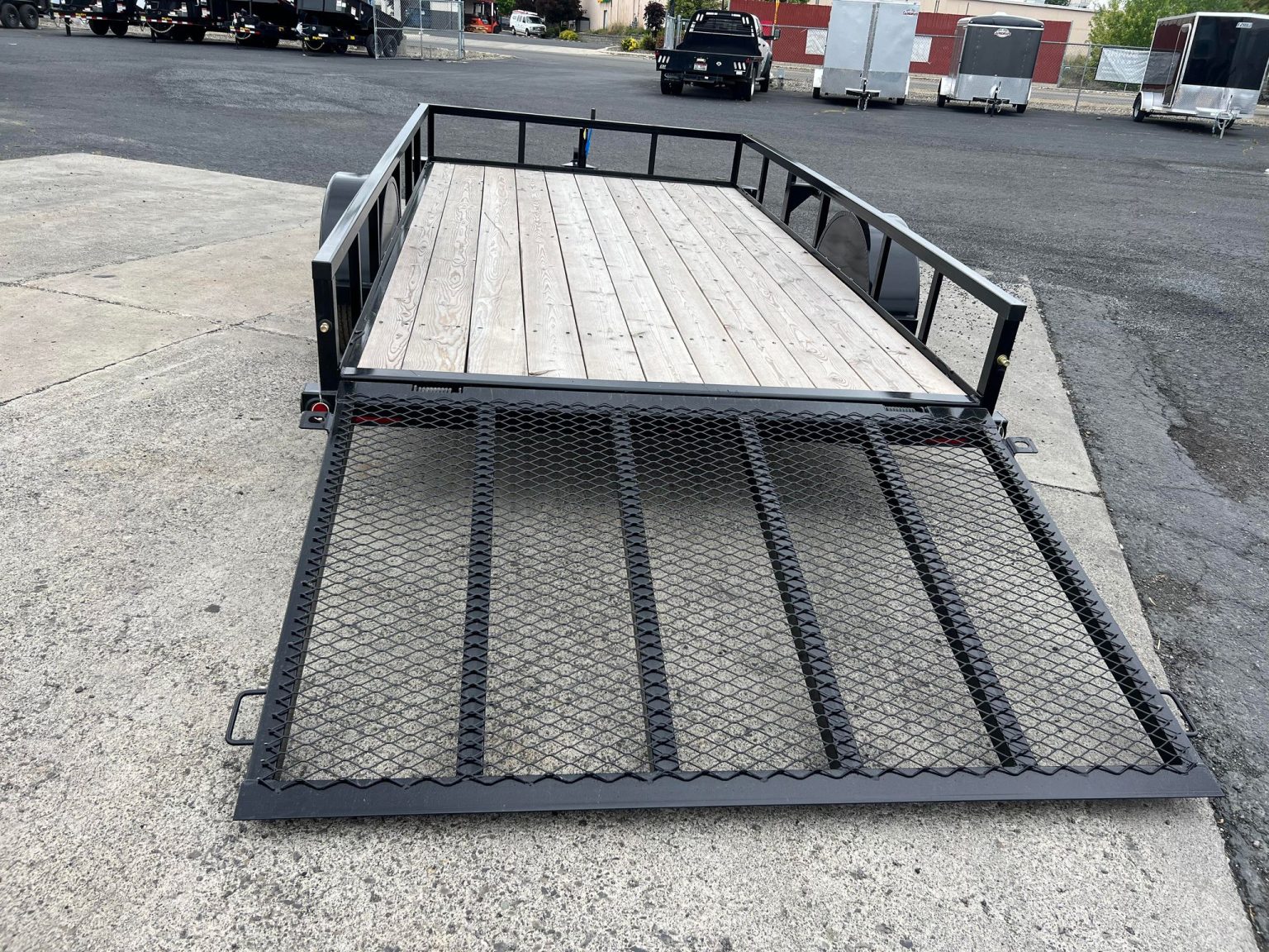 2025 Big Tex 77″ x 12′ 35SA Utility Trailer *4′ rear ramp gate ...
