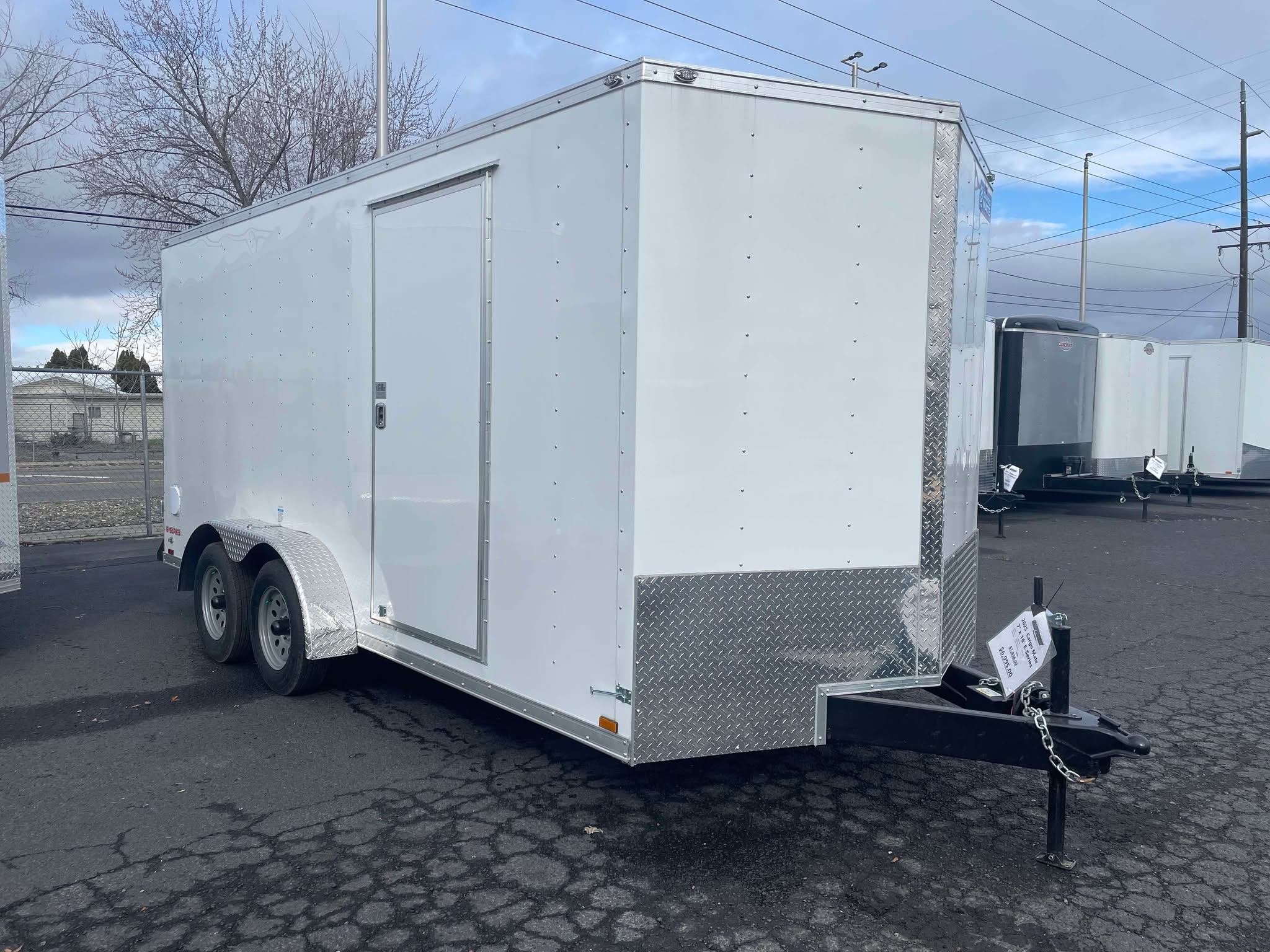 2025 Cargo Mate 7 x 16 E-Series Enclosed Trailer **6″ Extra Height ...
