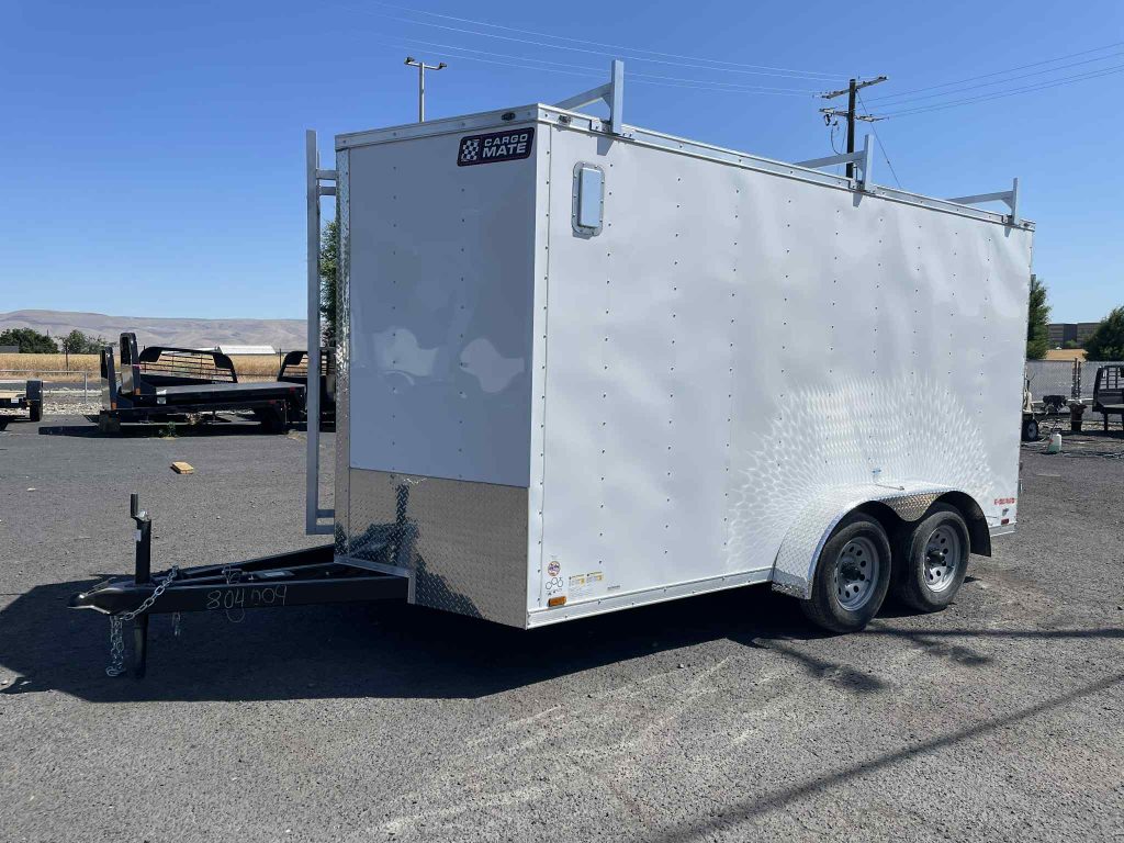 2025 Cargo Mate 7 x 14 Contractor Enclosed Trailer **Ladder Racks ...