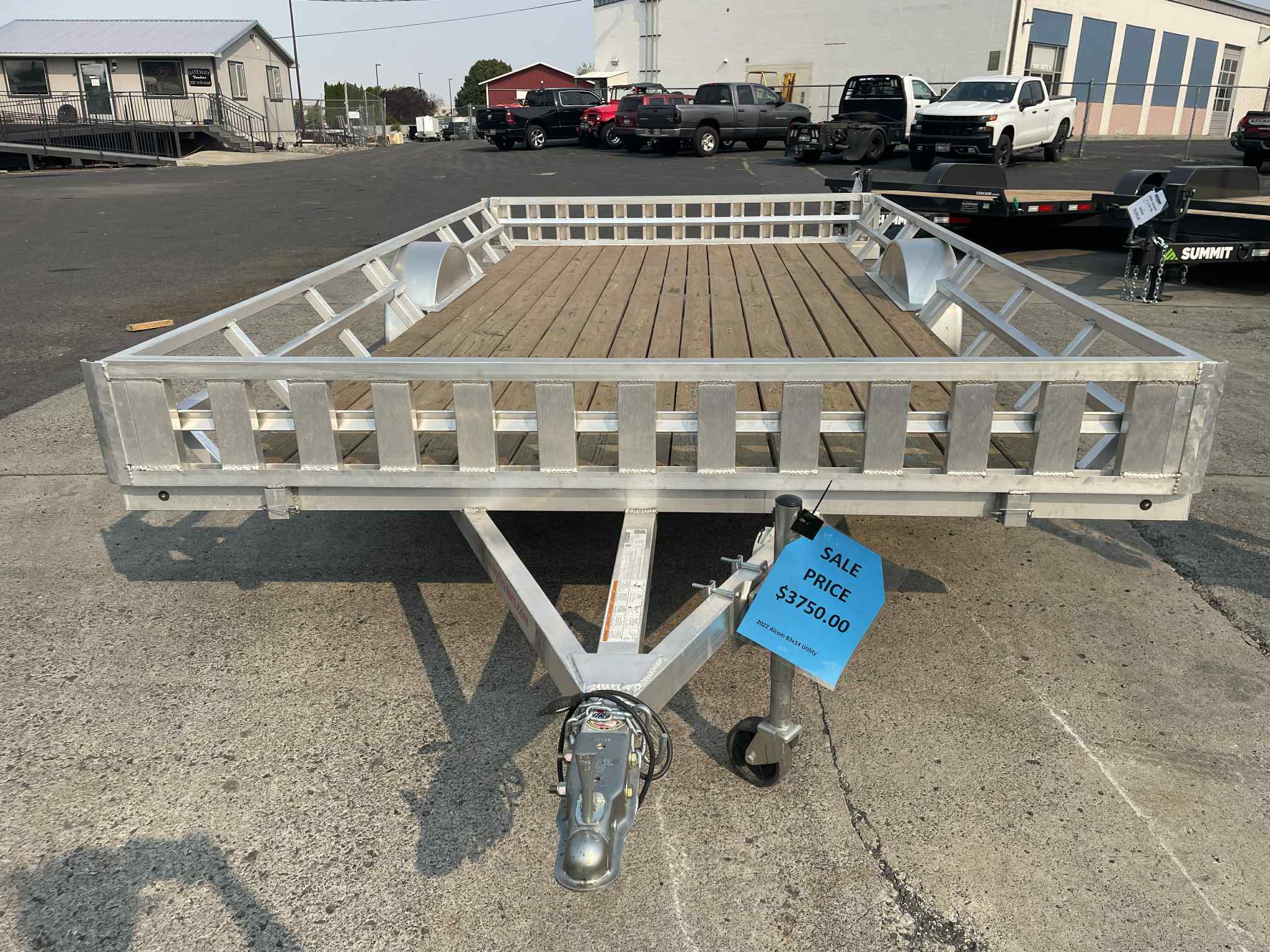 2022 Alcom 83 x 14 Utility Trailer **USED** | Gateway Materials & Trailers