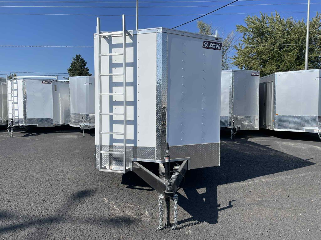 2026 Cargo Mate 7 x 16 Contractor Enclosed Trailer **Ladder Racks ...