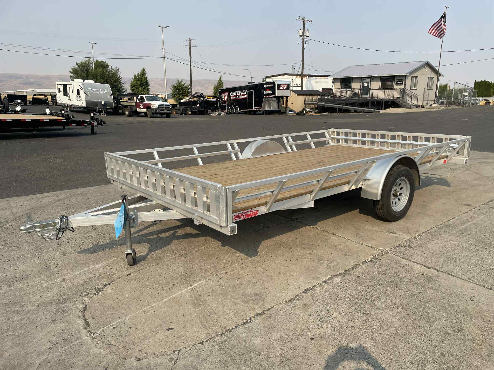 2022 Alcom 83 x 14 Utility Trailer **USED** | Gateway Materials & Trailers