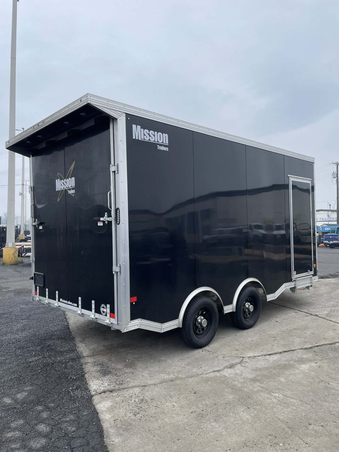 2026 Mission 8.5 x 16 Enclosed Snow Trailer | Gateway Materials & Trailers